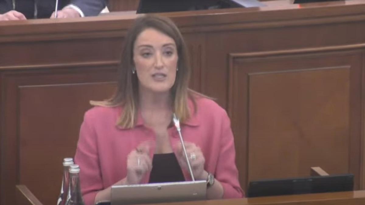 (VIDEO) Președintele Parlamentului European, Roberta Metsola, a vorbit ...