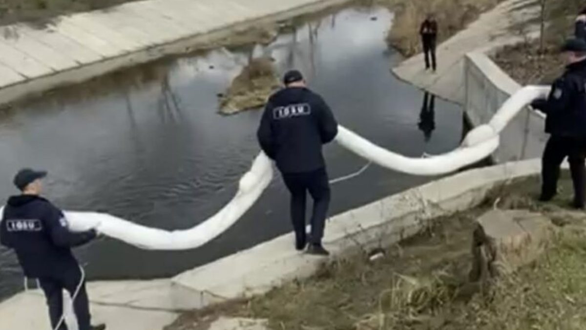(VIDEO) Substanțe petroliere s-au depistat și pe râul Bîc. Au fost ...